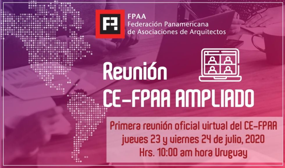 Comité Ejecutivo virtual de FPAA - Sociedad de Arquitectos del Uruguay